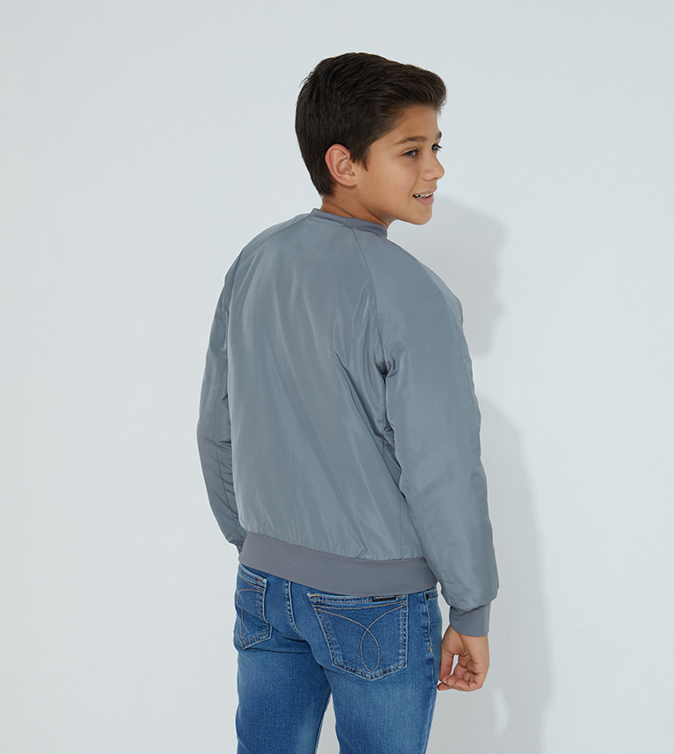 Buy Beverly Hills Polo Club Solid Regular Active Jacket In Charcoal ...