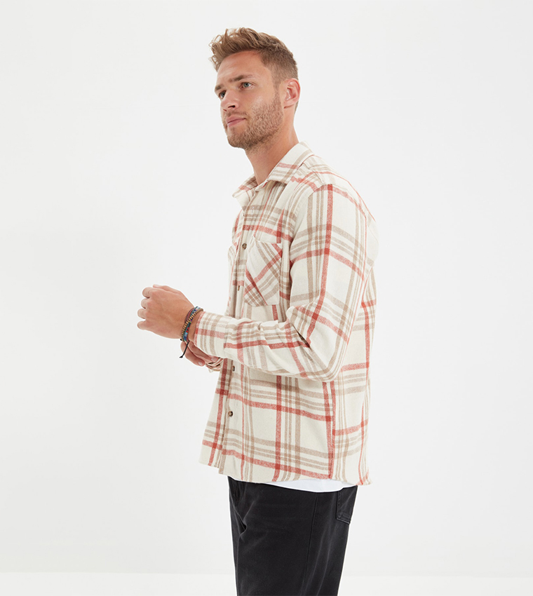 Buy Trendyol Plaid Check Flannel Shirt In Multiple Colors | 6thStreet Qatar