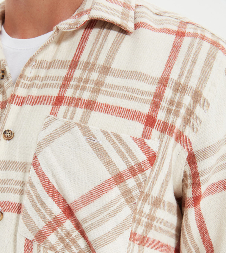 Buy Trendyol Plaid Check Flannel Shirt In Multiple Colors | 6thStreet Qatar
