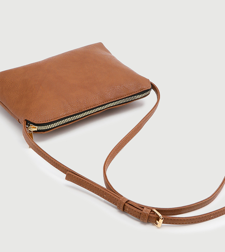 Buy Ardene Faux Leather Crossbody Bag In Brown | 6thStreet UAE