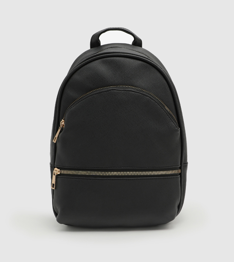 Buy Ardene Triple Zipper Backpack In Black | 6thStreet Oman