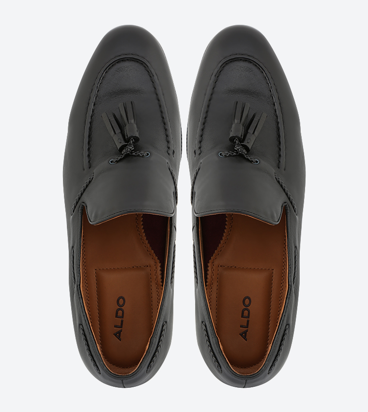 Buy Aldo Accessories Feodore Loafers Black In Black Leather | 6thStreet ...