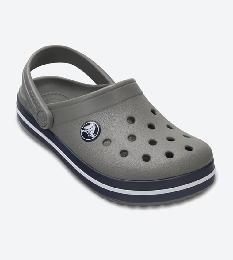 Buy Crocs Crocband Round Toe Clogs In Grey | 6thStreet UAE