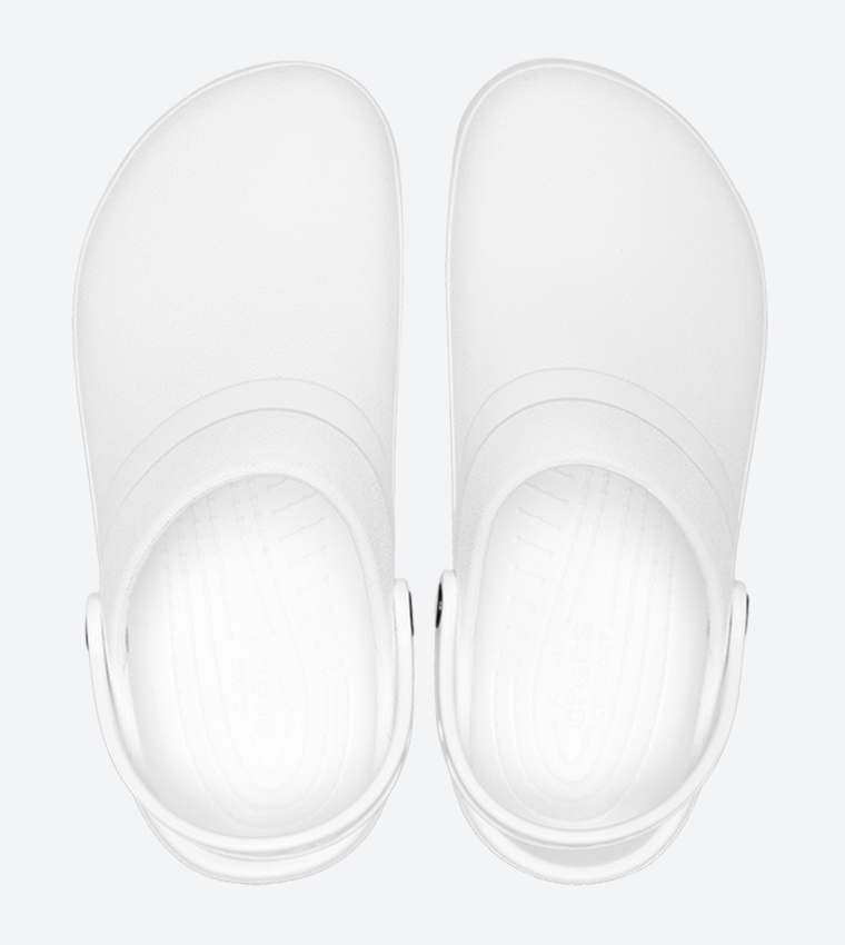 Buy Crocs Round Toe Sling Back Closure Clogs In White | 6thStreet Bahrain
