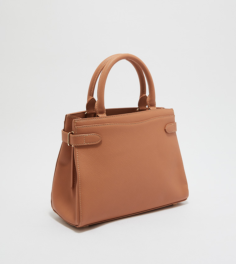 Buy VINCCI Classic Handheld Bag In Brown | 6thStreet UAE
