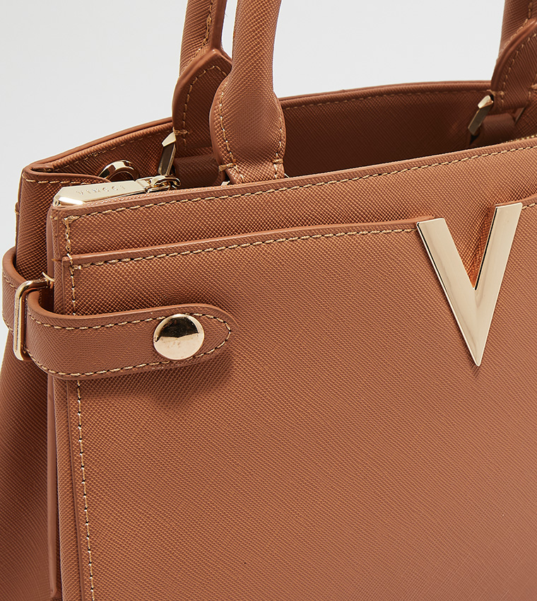 Buy VINCCI Classic Handheld Bag In Brown | 6thStreet UAE
