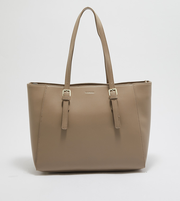 Buy VINCCI Classic Shoulder Bag In Grey | 6thStreet UAE