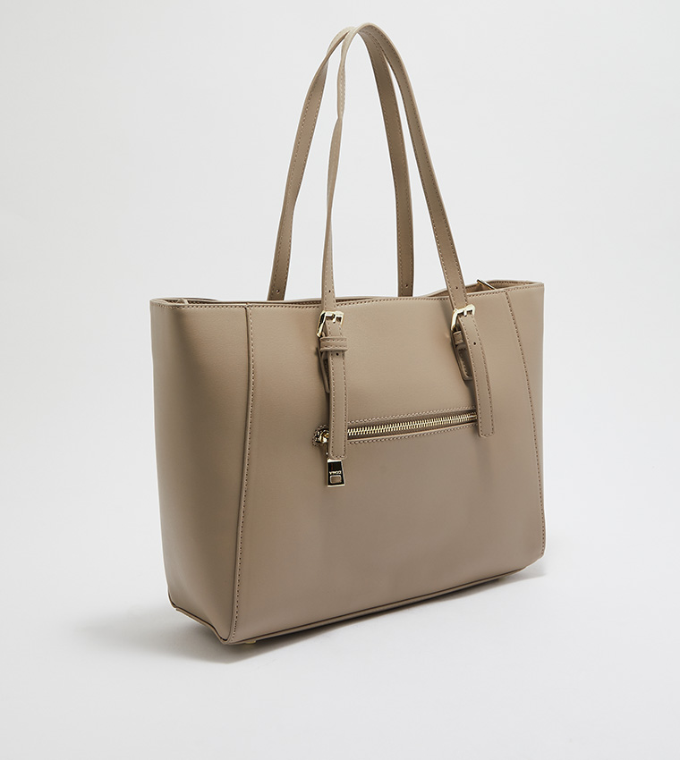 Buy VINCCI Classic Shoulder Bag In Grey | 6thStreet UAE