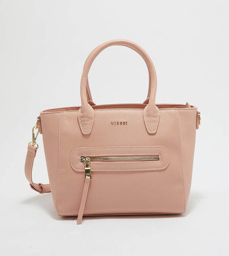 Buy VINCCI Classic Handheld Bag In Pink | 6thStreet UAE
