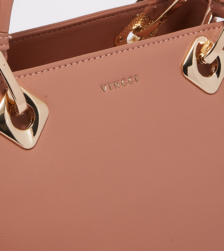 Buy VINCCI Top Handle Satchel Bag In Pink | 6thStreet UAE
