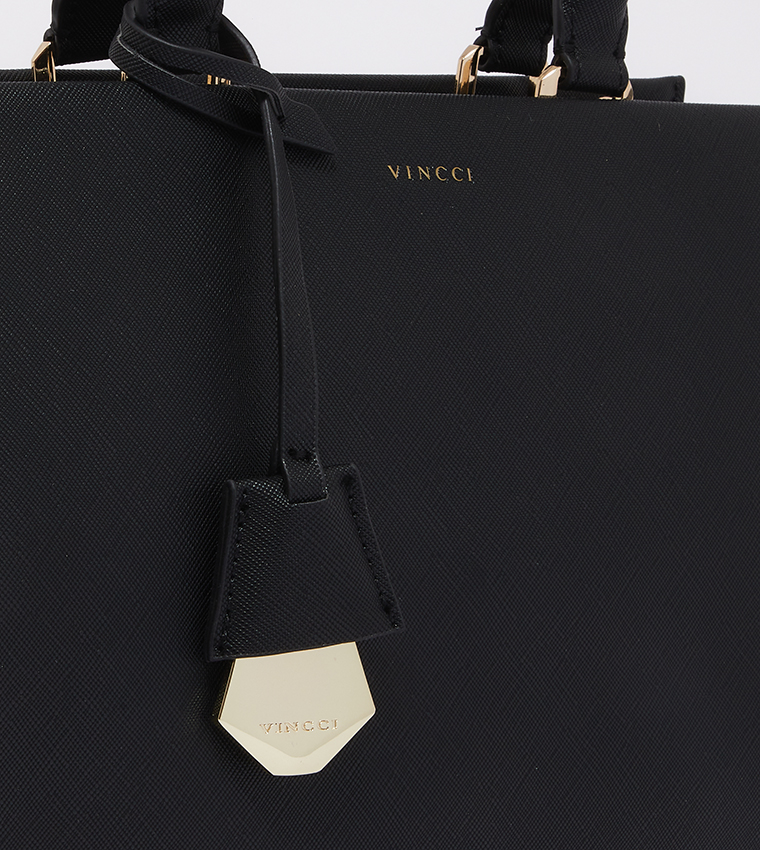 Buy VINCCI Top Handle Satchel Bag In Black | 6thStreet UAE