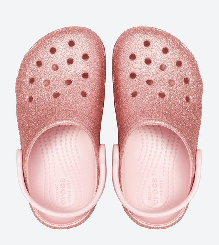 Buy Crocs Classic Glitter Clog Pink 205441 682 In Pink | 6thStreet UAE