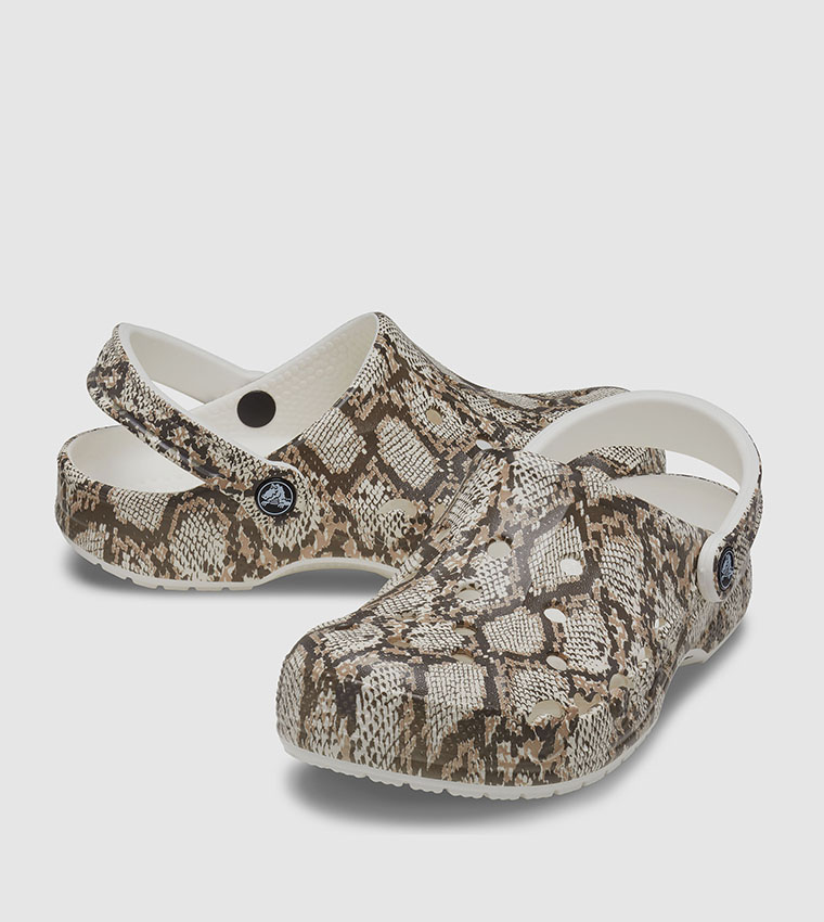 Buy Crocs Baya Seasonal Printed Clog In Brown | 6thStreet UAE