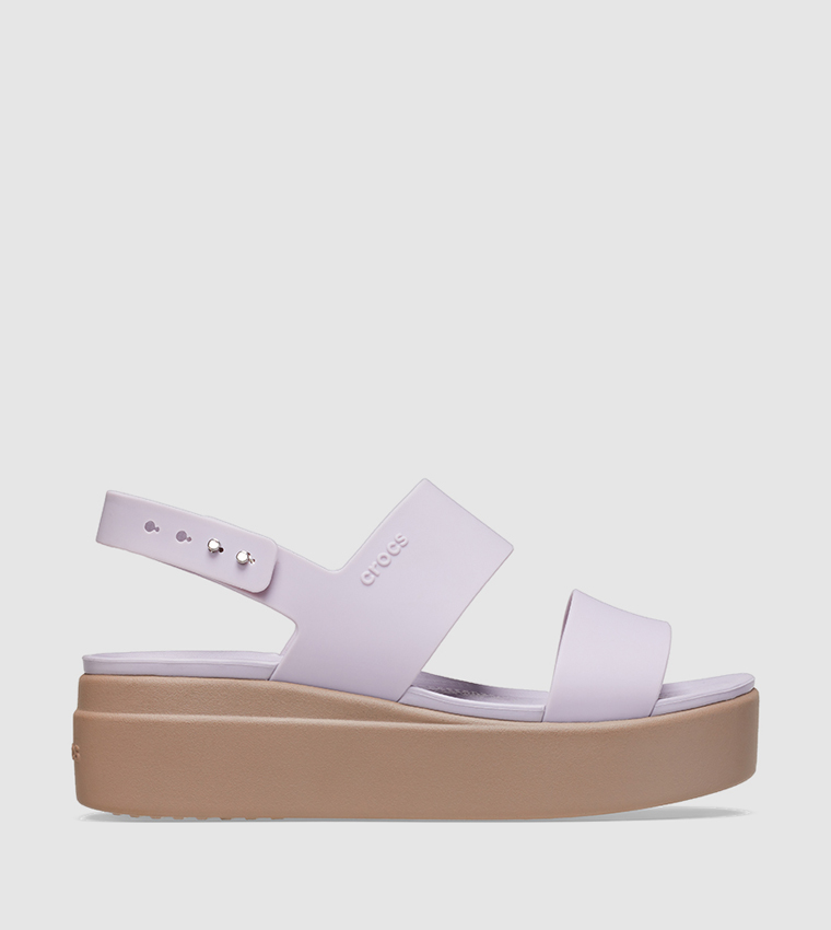 Buy Crocs Brooklyn Low Wedges Sandals In Pink | 6thStreet Qatar