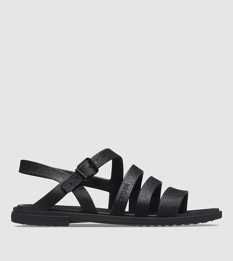Buy Crocs Tulum Glitter Sandals In Black | 6thStreet Qatar