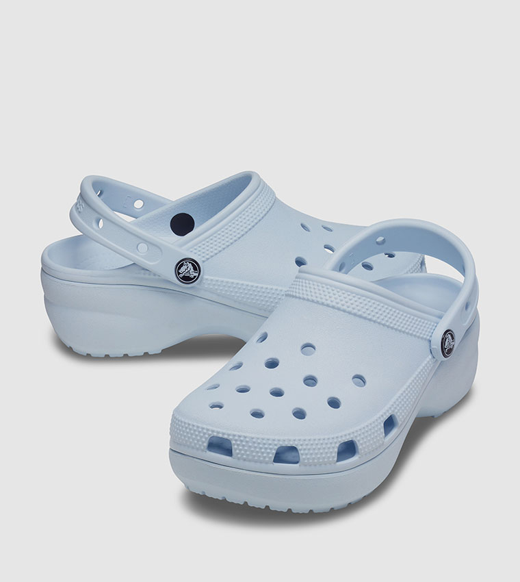 Buy Crocs Classic Platform Clog W Mineral Blue In Blue | 6thStreet Bahrain