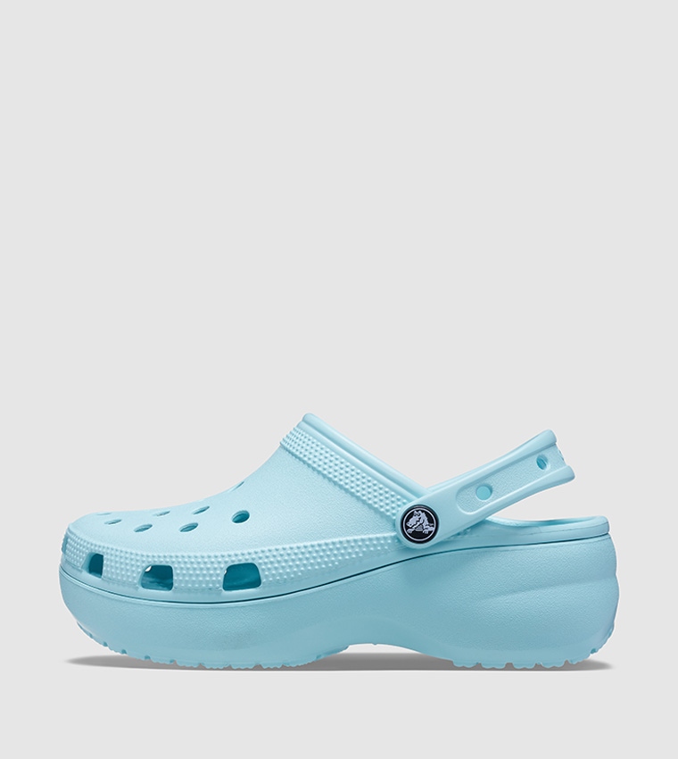 Buy Crocs Classic Platform Clogs In Blue | 6thStreet Bahrain
