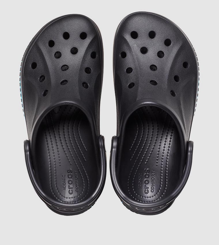 Buy Crocs Bayaband Logo Motion Clogs In Black | 6thStreet UAE