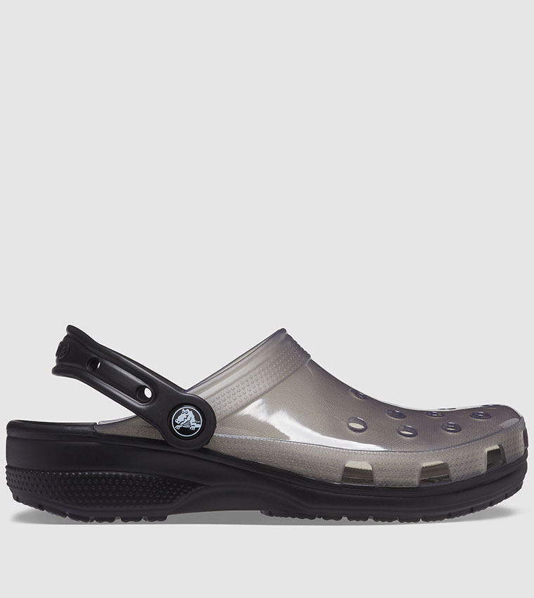 Buy Crocs Classic Translucent Clog In Black | 6thStreet Qatar