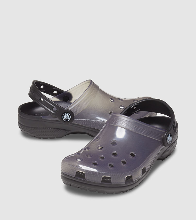 Buy Crocs Classic Translucent Clog In Black | 6thStreet Qatar