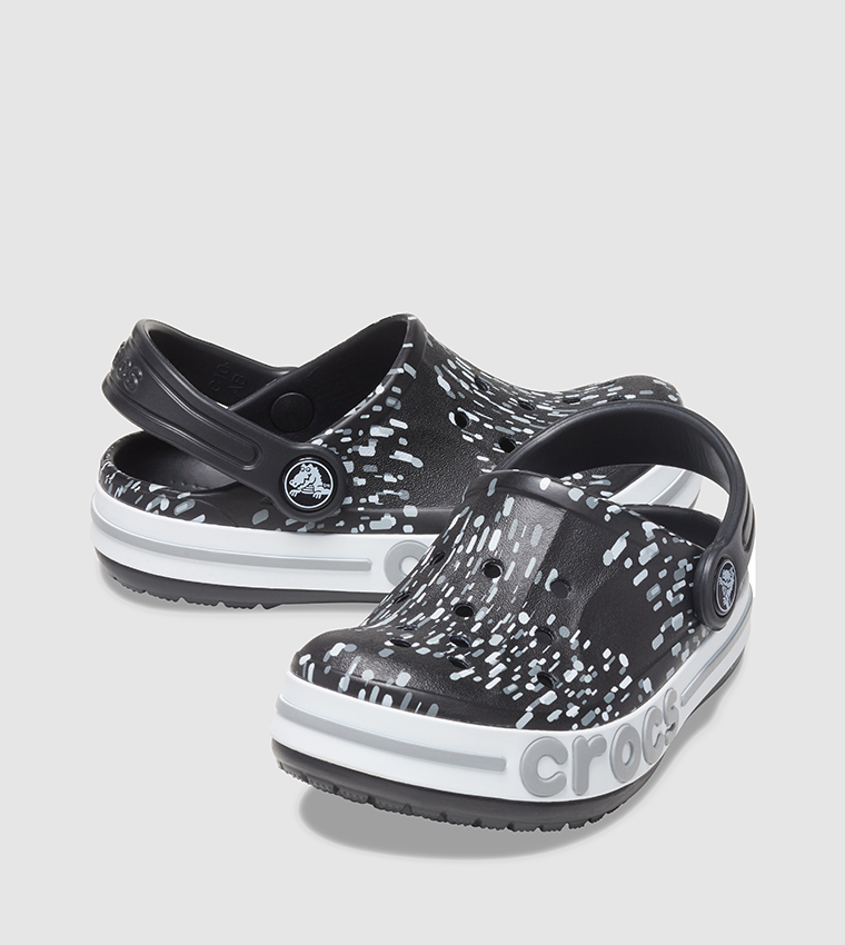 Buy Crocs Iconic Lightweight With Ankle Staps Clogs In Black ...