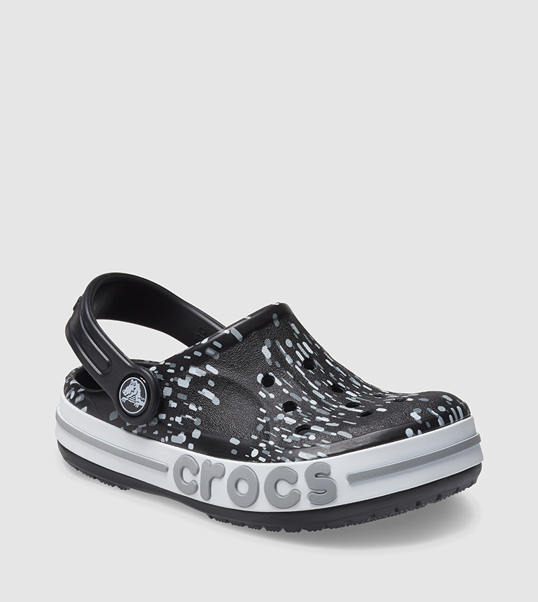 Buy Crocs Iconic Lightweight With Ankle Staps Clogs In Black ...