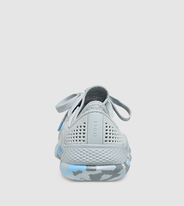 Buy Crocs LiteRide 360 Marbled Pacer Lace Up Shoes In Grey | 6thStreet UAE
