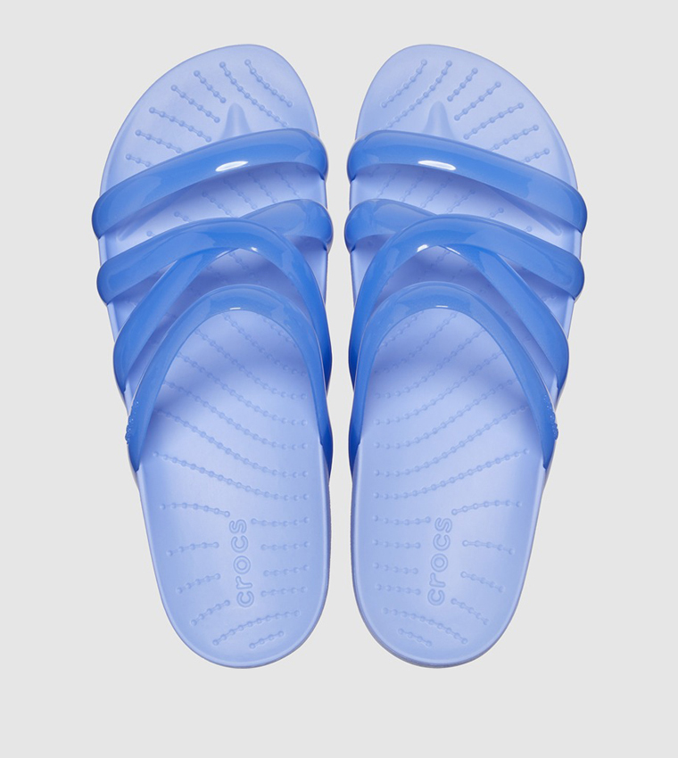 Buy Crocs Splash Glossy Strappy Sandal In Blue | 6thStreet Saudi Arabia