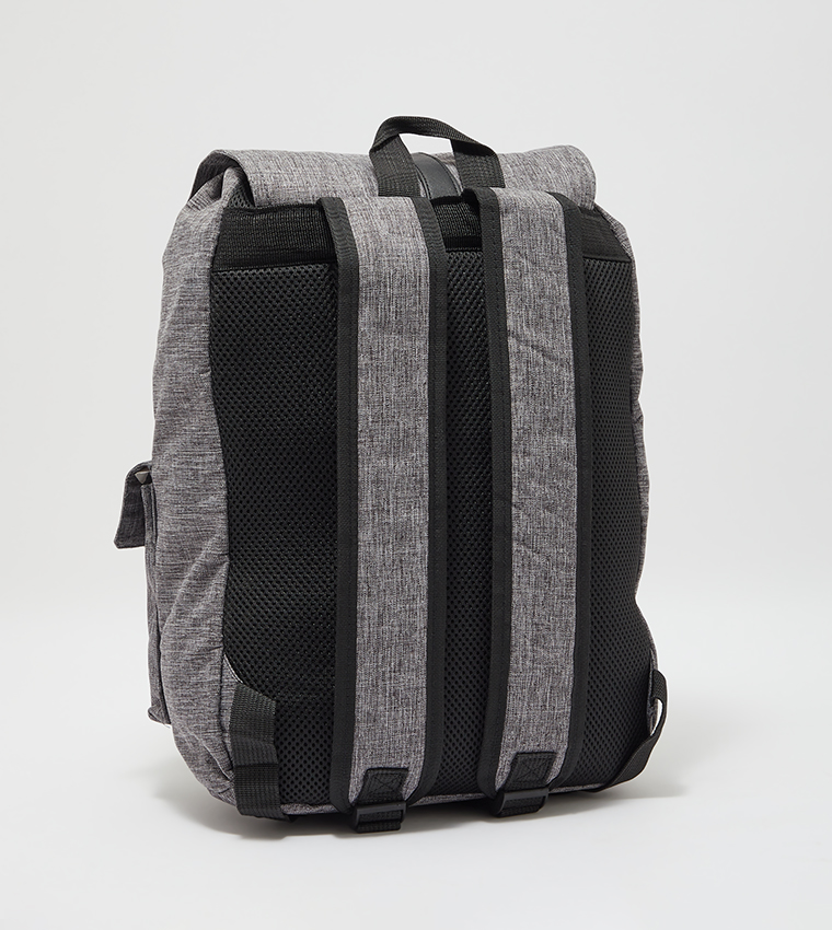Buy Ardene Canvas Flap Backpack In Grey | 6thStreet Kuwait