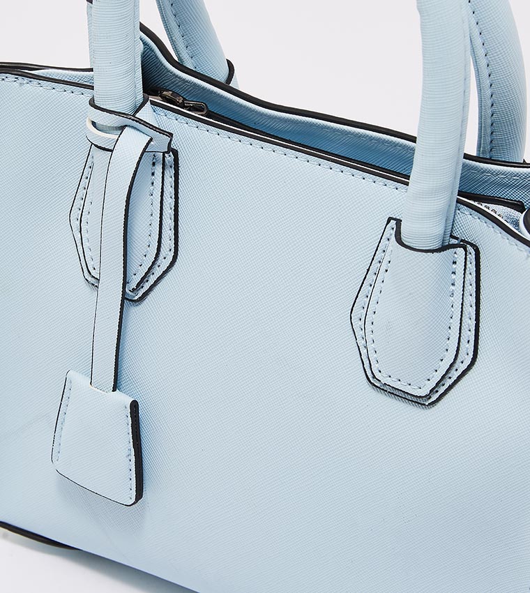 Buy Ardene Small Faux Leather Tote Bag In Blue | 6thStreet Qatar