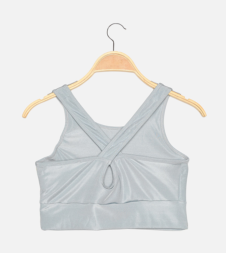 Buy Trendyol Basic Sports Bra In Blue | 6thStreet Oman
