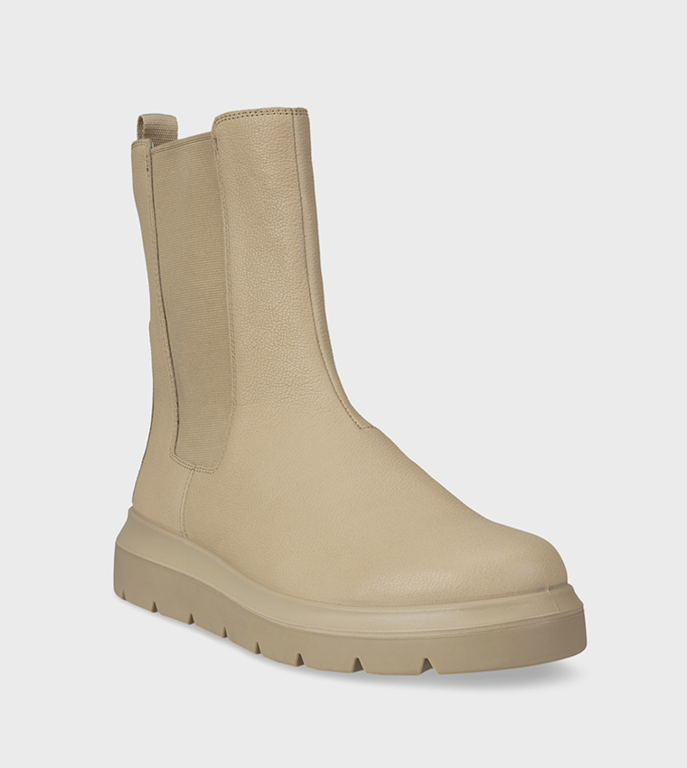 Buy ECCO NOUVELLE Chelsea Boots In Beige | 6thStreet UAE