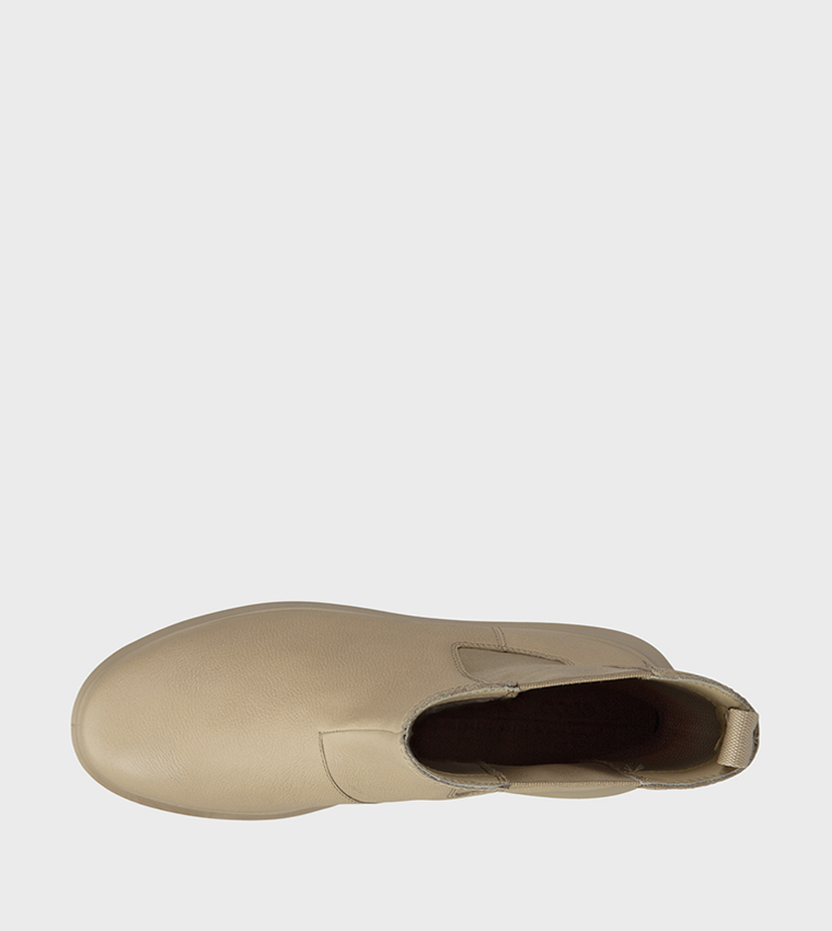 Buy ECCO NOUVELLE Chelsea Boots In Beige | 6thStreet UAE