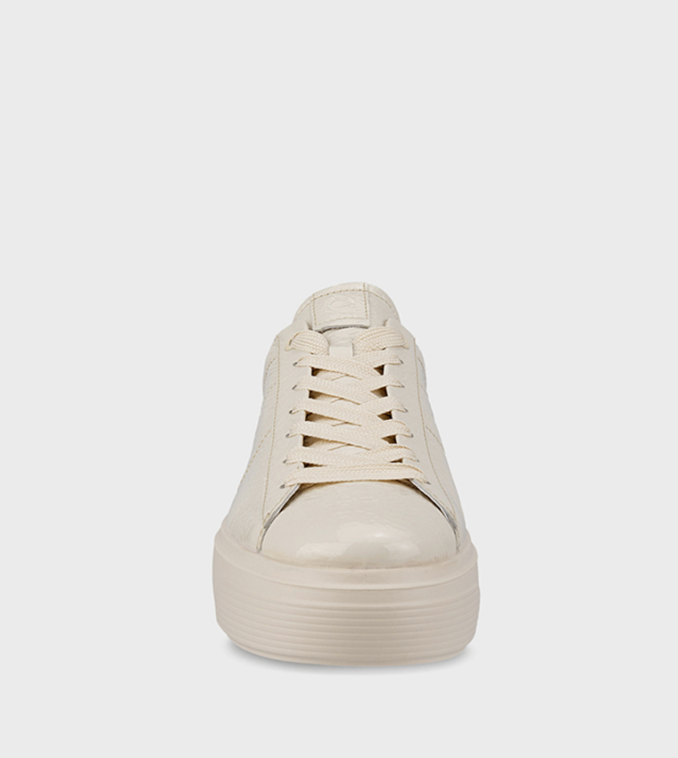 Buy ECCO STREET Lace Up Platform Sneakers In Off White | 6thStreet UAE
