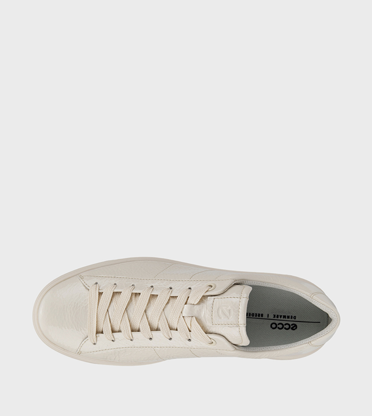 Buy ECCO STREET Lace Up Platform Sneakers In Off White | 6thStreet UAE