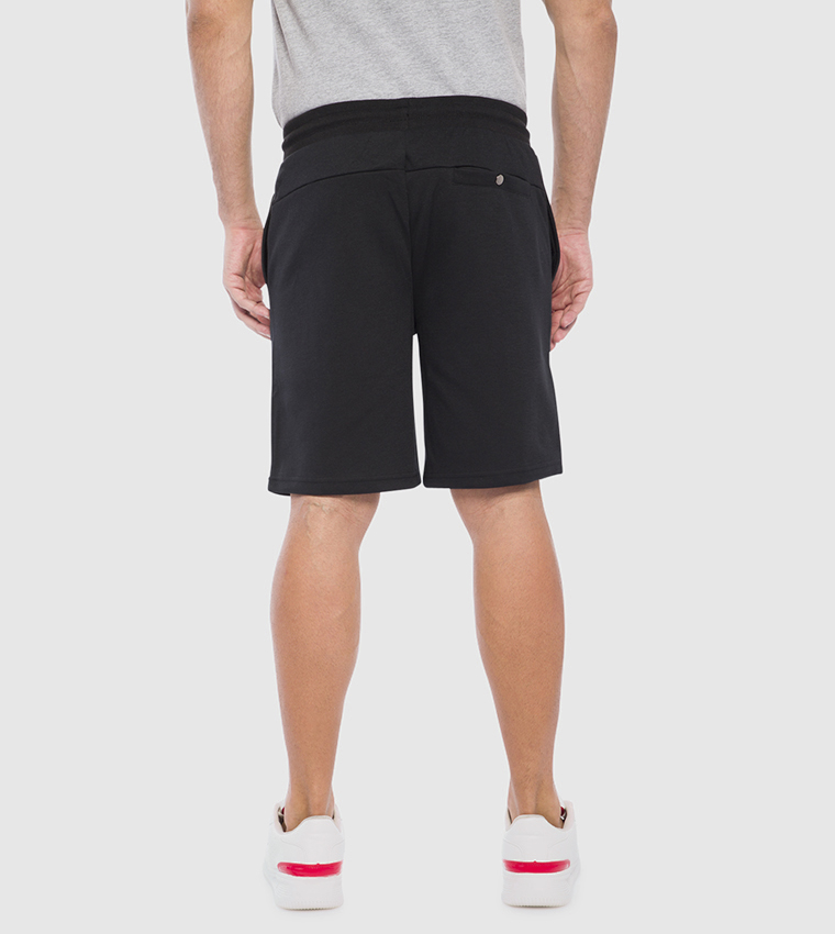 Buy R&B Black Shorts With Mesh Inserts In Black | 6thStreet UAE