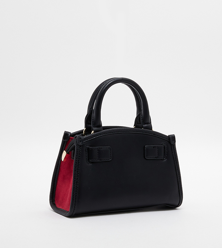 Buy Cuple Contrast Trim Mini Bag With Sling In Pink | 6thStreet UAE