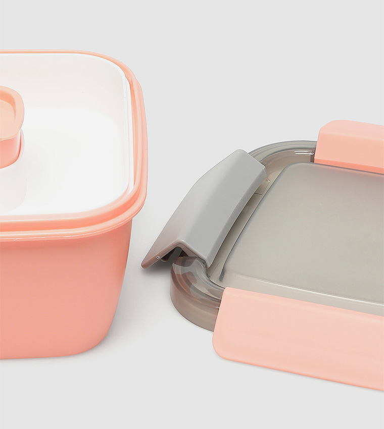 Buy R&B Lunch Box Set 1100 Ml In Pink | 6thStreet Oman