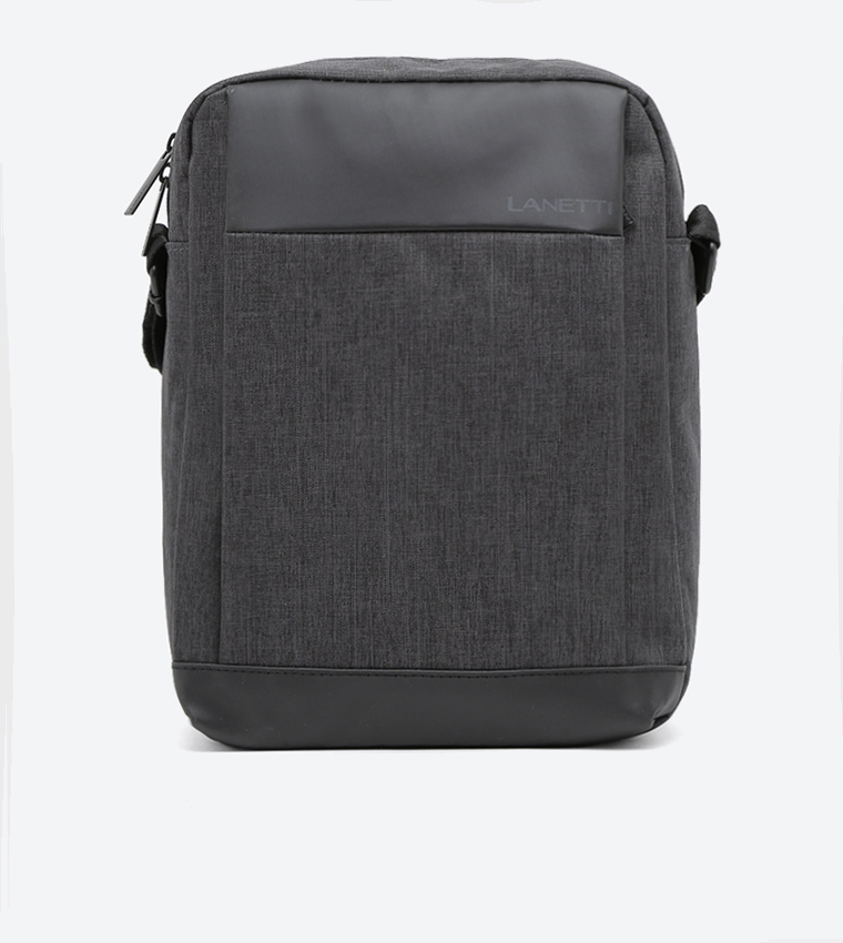 Buy Lanetti @ CCC Synthetic Messenger Bag For Men Grey In Grey ...