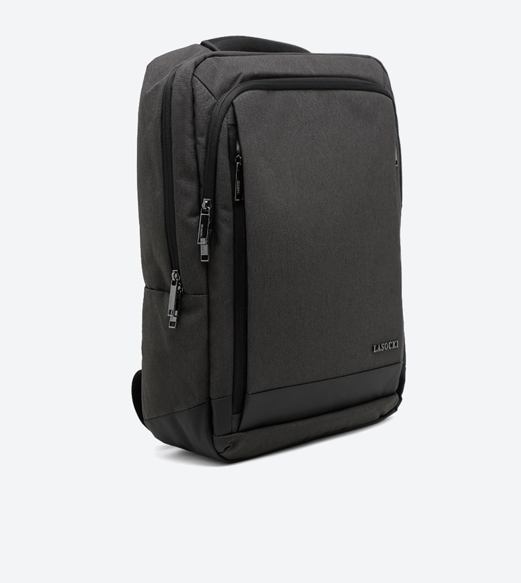 Buy Lasocki @ CCC Leather Laptop Bag For Men Grey In Grey | 6thStreet Qatar