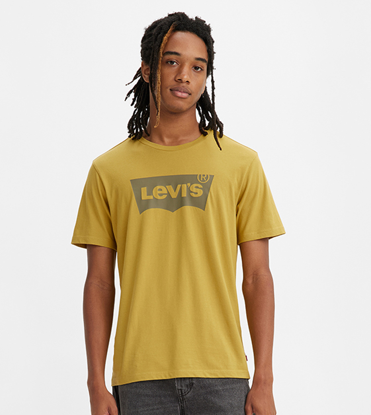 Buy Levi's Logo Printed Short Sleeves T Shirt In Yellow | 6thStreet UAE