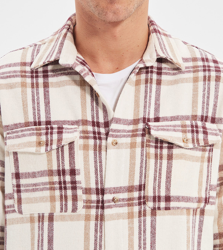 Buy Trendyol Plaid Check Flannel Shirt In Multiple Colors | 6thStreet Qatar