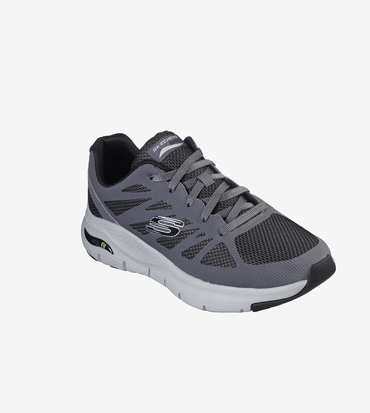 Buy Skechers Arch Fit Sports Charcoal Black In Grey | 6thStreet Qatar