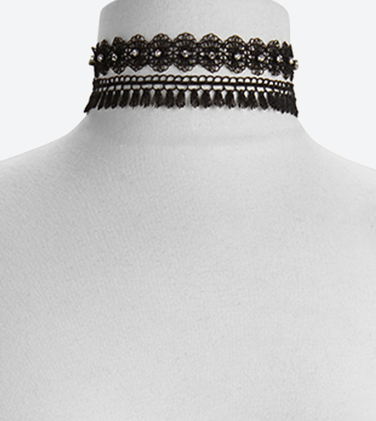 Buy Aldo Accessories Merissa Necklace Black In Black | 6thStreet UAE