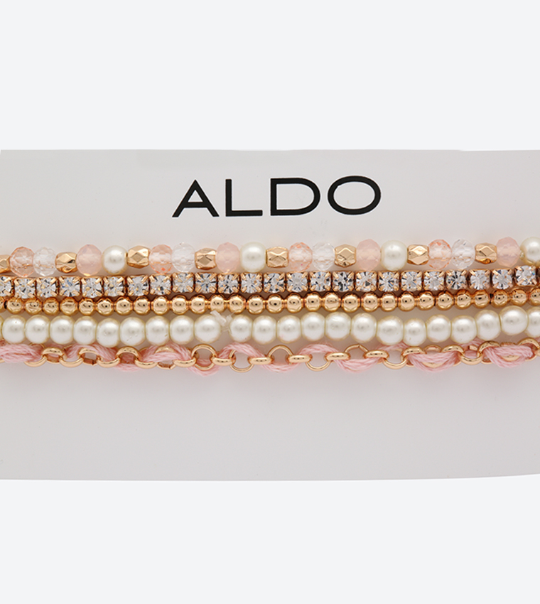 Buy Aldo Accessories Woodriver Bracelet Pink In Pink | 6thStreet Qatar