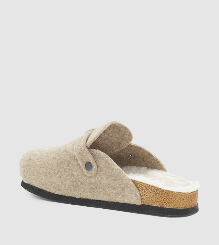 Buy Trendyol Shearling House Slipper In Brown | 6thStreet Qatar