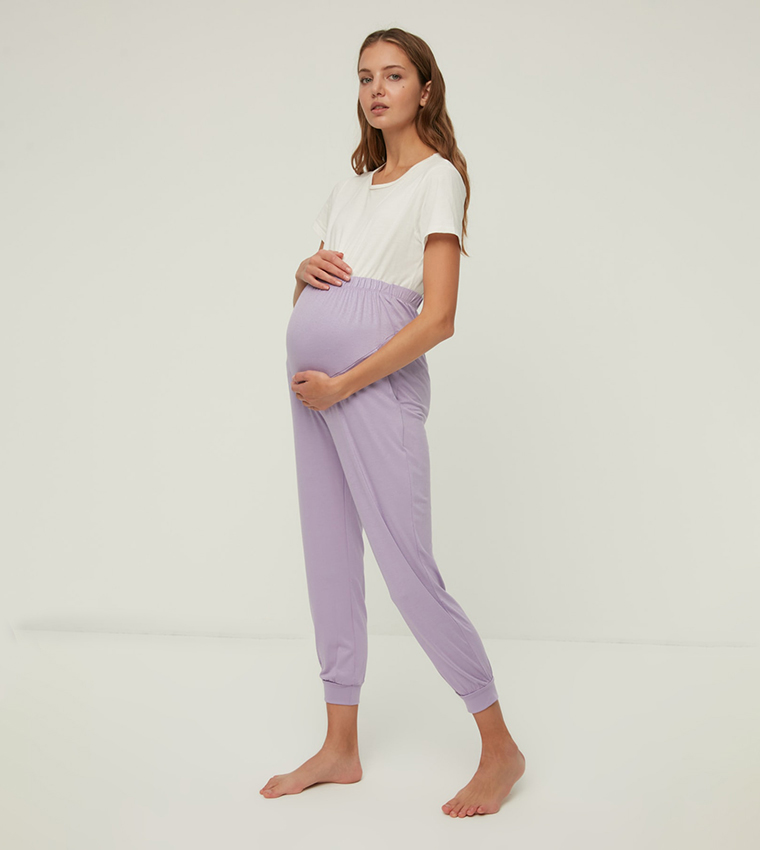 Buy Trendyol Basic Pajama In Purple | 6thStreet Kuwait