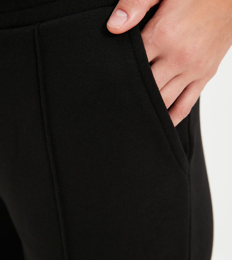 Buy Trendyol Basic Jogger Sweatpants In Black | 6thStreet Kuwait