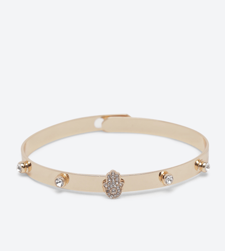 Buy Aldo Accessories Zabou Diamond Beaded Detailed Clamp Closure ...