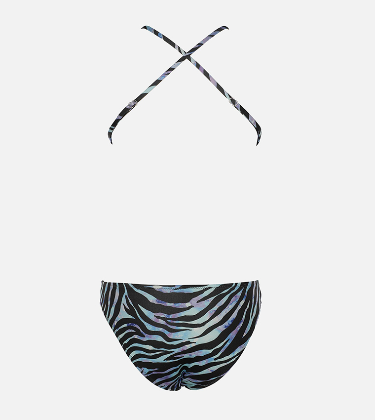 Buy Trendyol Zebra Patterned Swimsuit In Multiple Colors | 6thStreet Qatar